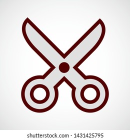 Open Scissors Vector Color Icon Stock Vector (Royalty Free) 1431425795 ...