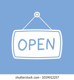 Open Sign Board Icon Stock Vector (Royalty Free) 1019012257 | Shutterstock