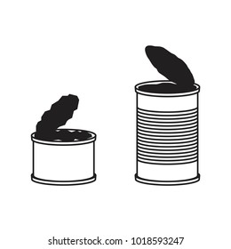 Open Steel Can Stock Vector (Royalty Free) 1018593247 | Shutterstock