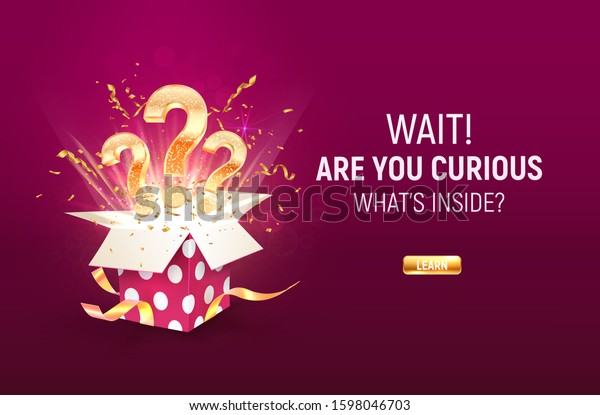 Open Textured Purple Box Three Golden Stock Vector (Royalty Free ...