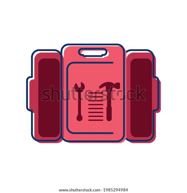 Open Tool Box Cartoon Icon Isolated Stock Vector (Royalty Free ...