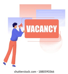 Open Vacancy Hiring Hiring Workers Open Stock Vector (Royalty Free ...