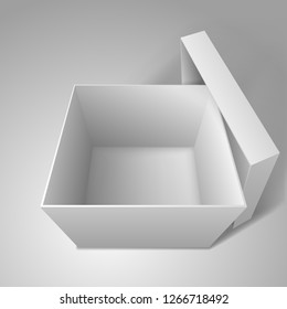 Open White Box Stock Vector (Royalty Free) 1266718492 | Shutterstock