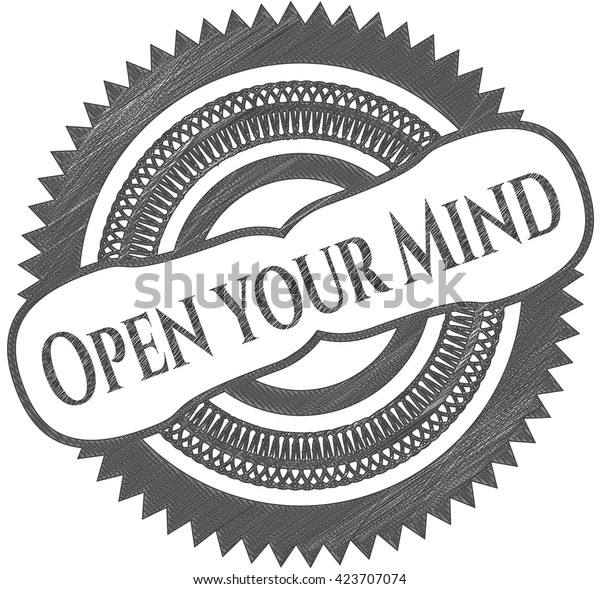 Open Your Mind Draw Pencil Effect Stock Vector (Royalty Free) 423707074 ...