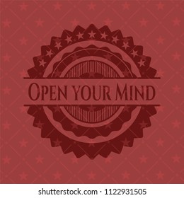 Open Your Mind Red Emblem Stock Vector (Royalty Free) 1122931505 ...