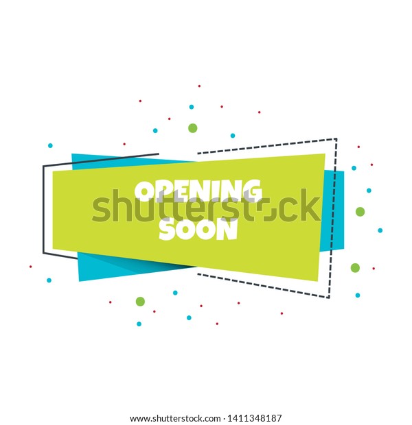 Opening Soon Banner Template Design Stock Vector (Royalty Free ...