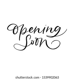 Opening Soon Vector Hand Lettering About Stock Vector (Royalty Free ...
