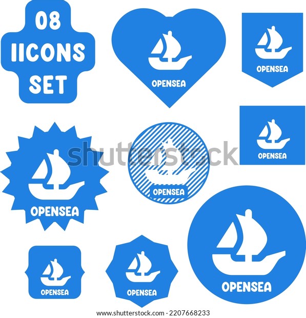Opensea Vector Logo Icon Opensea Logo Stock Vector (Royalty Free ...