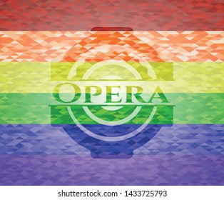 Opera Lgbt Colors Emblem Vector Illustration Stock Vector (Royalty Free ...