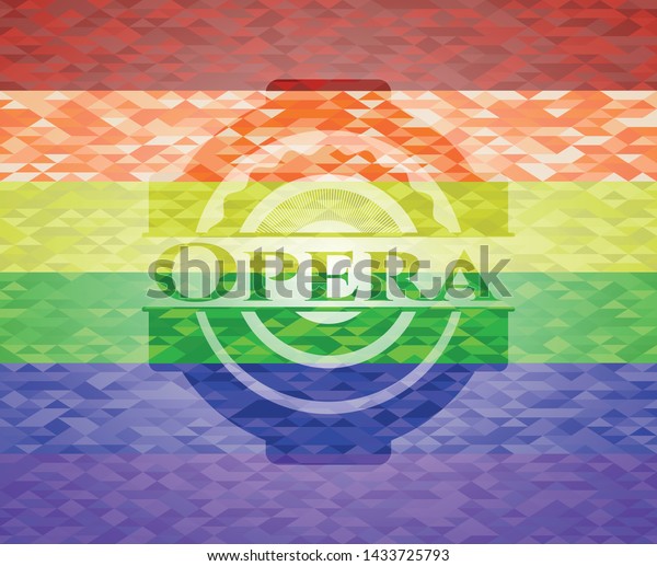 Opera Lgbt Colors Emblem Vector Illustration Stock Vector (Royalty Free ...