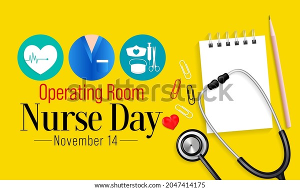Operating Room Nurse Day Observed Every Stock Vector (Royalty Free ...
