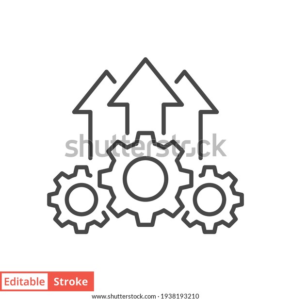 Operational Excellence Line Icon Simple Outline Stock Vector (Royalty ...