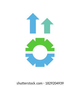 Operational Excellence Vector Logo Design Template Stock Vector ...