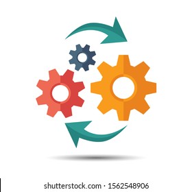 Operations Icon Vector Business Management Stock Vector (Royalty Free ...