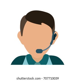 Operator Man Vector Illustration Stock Vector (Royalty Free) 707710039 ...