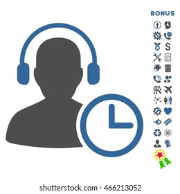 Operator Time Icon Bonus Pictograms Vector: vector de stock (libre de ...