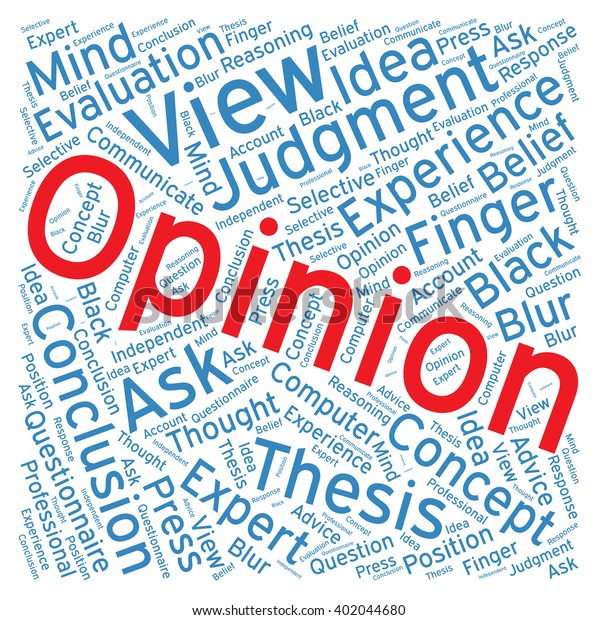Opinion Word Cloud Art Background Stock Vector (Royalty Free) 402044680 ...