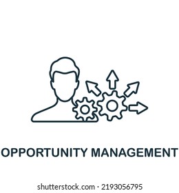 Opportunity Management Icon Line Simple Icon Stock Vector (Royalty Free ...