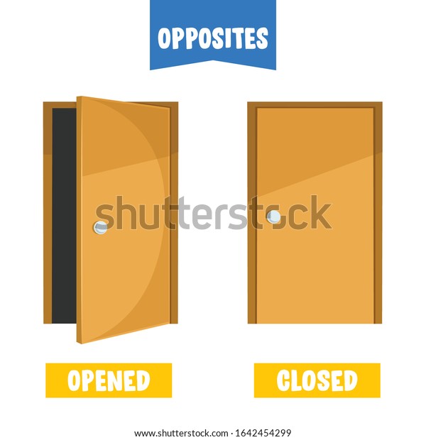 Opposite Adjectives Cartoon Drawings Stock Vector (Royalty Free ...