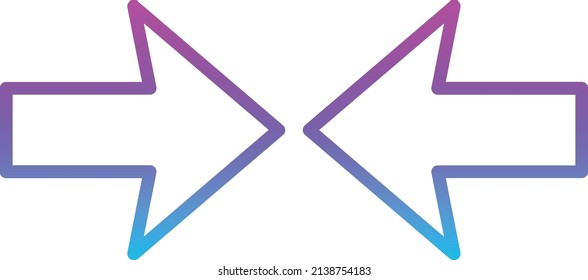 Opposite Arrows Vector Icon Can Be Stock Vector (Royalty Free ...