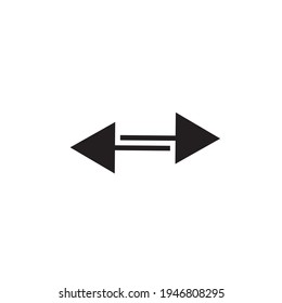 Opposite Direction Direction Arrow Sign Vector Stock Vector (Royalty ...