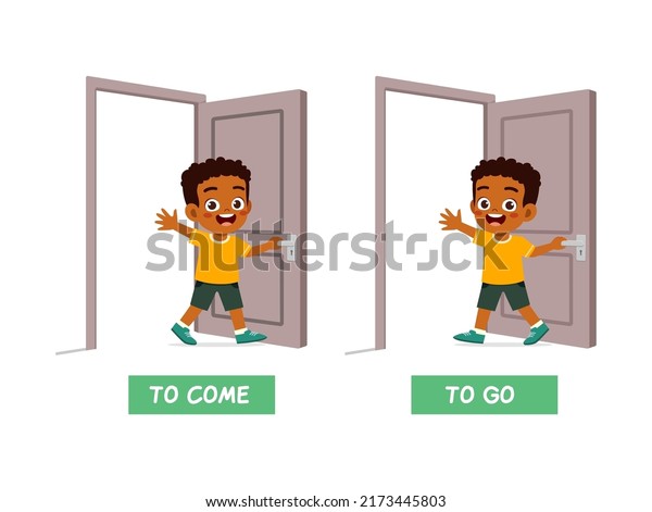 Opposite Word About Close Open Door: เวกเตอร์สต็อก (ปลอดค่าลิขสิทธิ์ ...