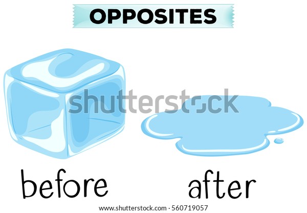 Opposite Words Before After Illustration 库存矢量图（免版税）560719057 | Shutterstock