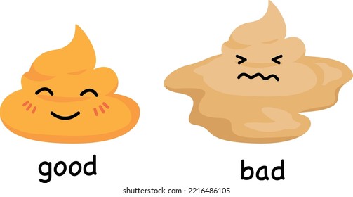 Opposite Words Good Bad Vector Illustration Stock Vector (Royalty Free ...