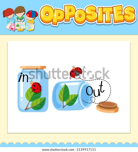 Opposite Words Out Illustration Stock Vector (Royalty Free) 2139917111 ...