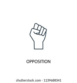 Opposition Icon Simple Element Illustration Opposition Stock ...
