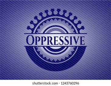 Oppressive Emblem Jean High Quality Background: vector de stock (libre ...