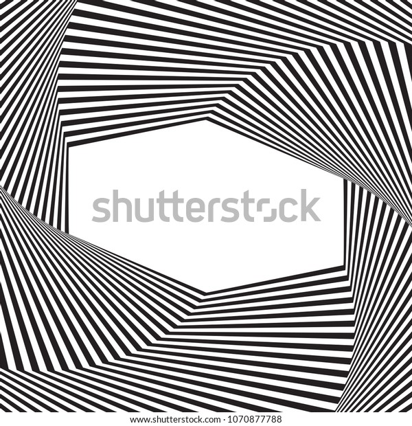 Optical Art Background Optical Illusion Frame Stock Vector (Royalty ...