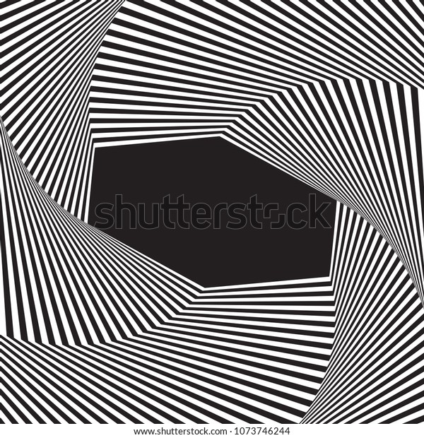 Optical Art Background Optical Illusion Frame Stock Vector (Royalty ...