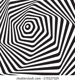 Optical Illusion Art Circle Vector Background Stock Vector (Royalty ...