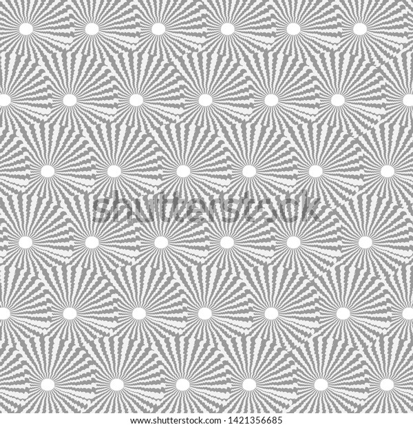 Optical Illusion Background Unusual Round Shapes Stock Vector (Royalty ...
