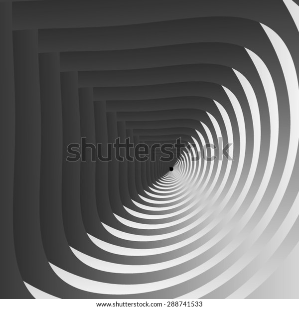 Optical illusion. Black and white illusion of speed, divided into light ...