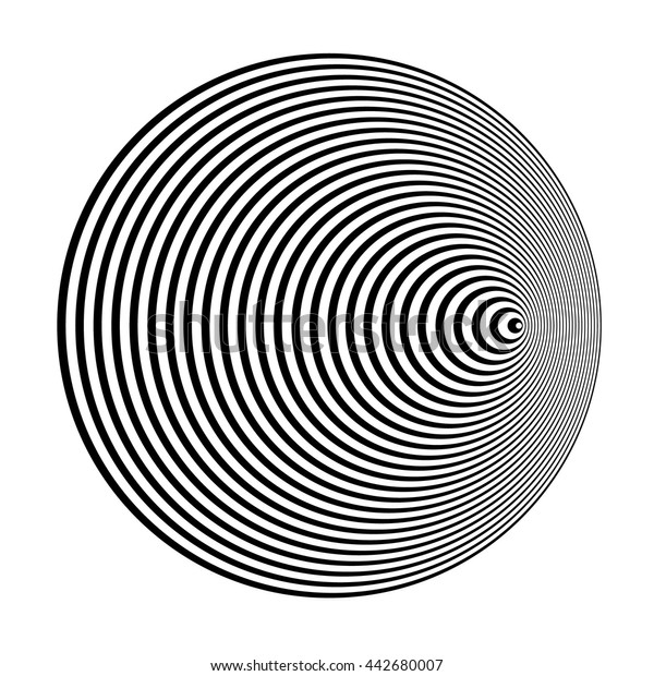 Optical Illusion Cone Stock Vector (Royalty Free) 442680007