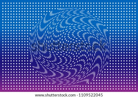 Optical Illusion Dots On Dark Blue Stock Vector (Royalty Free ...