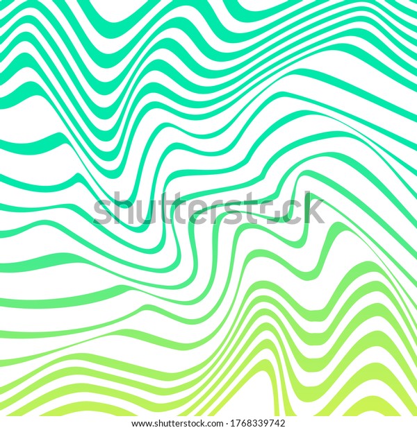 Optical Illusion Gradient Color Abstract Wavy Stock Vector (Royalty ...