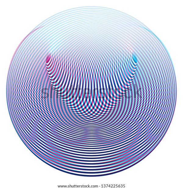 Optical Illusion Like Ball Stock Vector (Royalty Free) 1374225635 ...