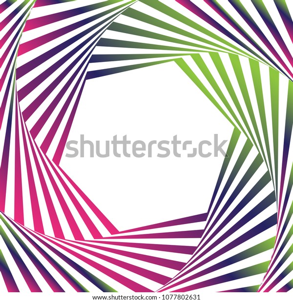 Optical Illusion Vector Frame Dynamic Gradient Stock Vector (Royalty ...