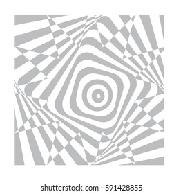 Optical Illusion Vector Illustration Gray Stock Vector (Royalty Free ...