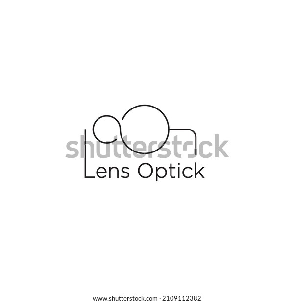 Optical Lens Logo Glasses Shape Affinity Stock Vector (Royalty Free ...