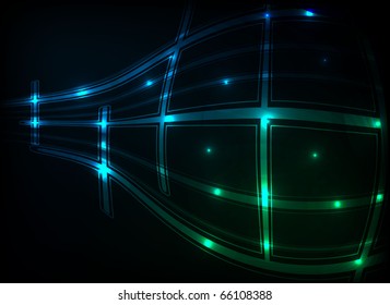 Optical Neon Background Vector Illustration Stock Vector (Royalty Free ...