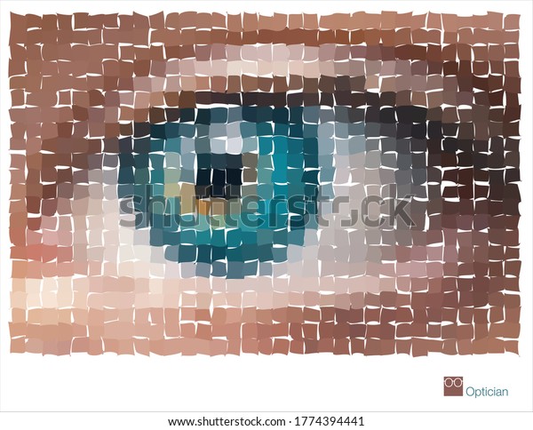 Une affiche d'opticiens, une bonne affiche : image vectorielle de stock ...