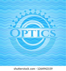 Optics Water Wave Representation Badge Stock Vector (Royalty Free ...