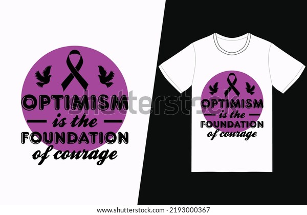 Optimism Foundation Courage Breast Cancer Awareness Stock Vector (Royalty Free) 2193000367 ...