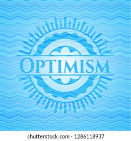Optimism Light Blue Water Emblem Background Stock Vector (Royalty Free ...