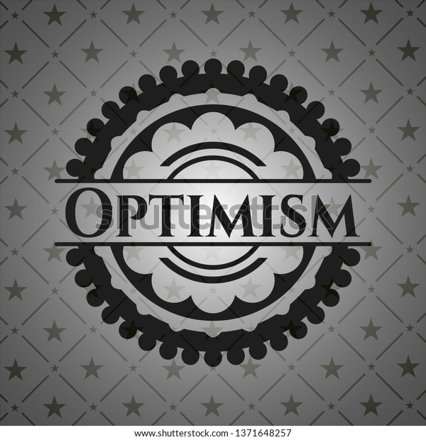 Optimism Retro Style Black Emblem Stock Vector (Royalty Free ...