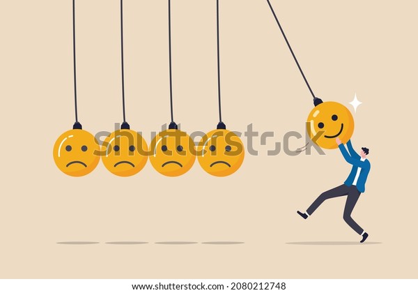Optimistic Happiness Positive Thinking Inspire Other Stock Vector ...